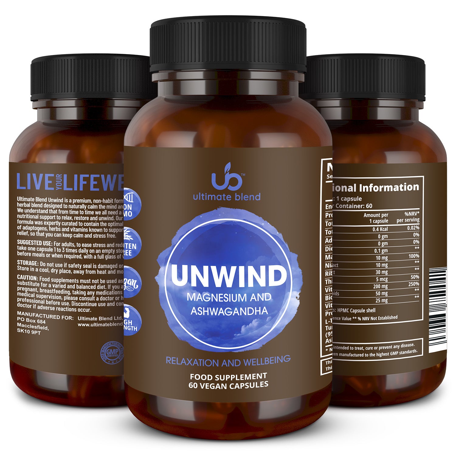 Ultimate Blend Unwind with Magnesium and Ashwagandha – Ultimate Blend Ltd